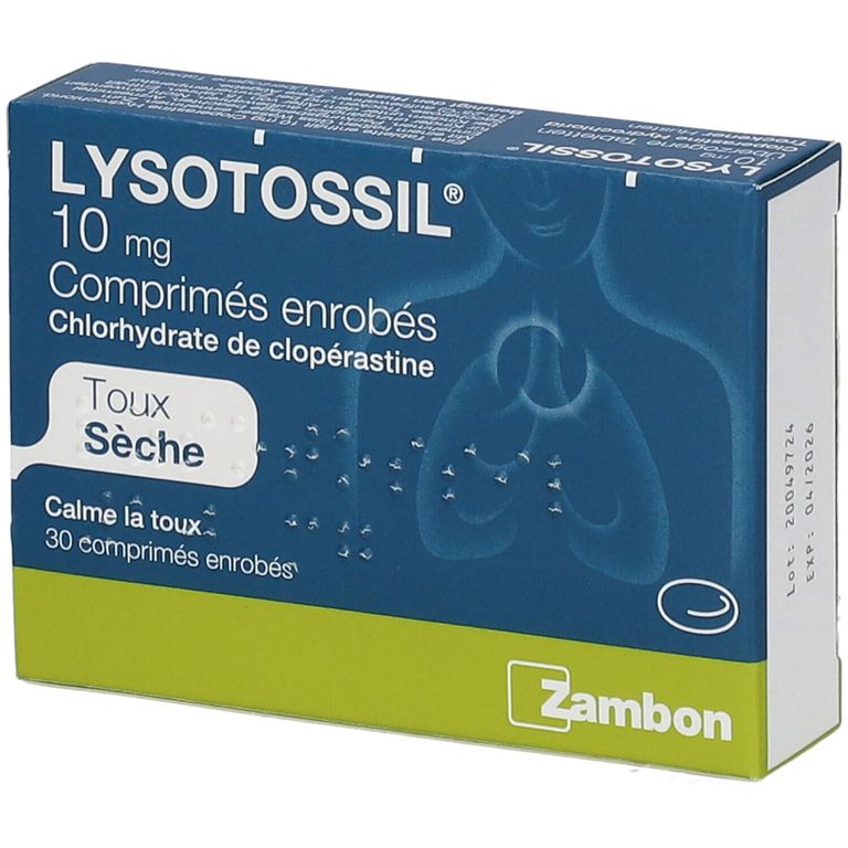 LYSOTOSSIL 10mg | Toux Sèche 30 pc(s) - Farmaline