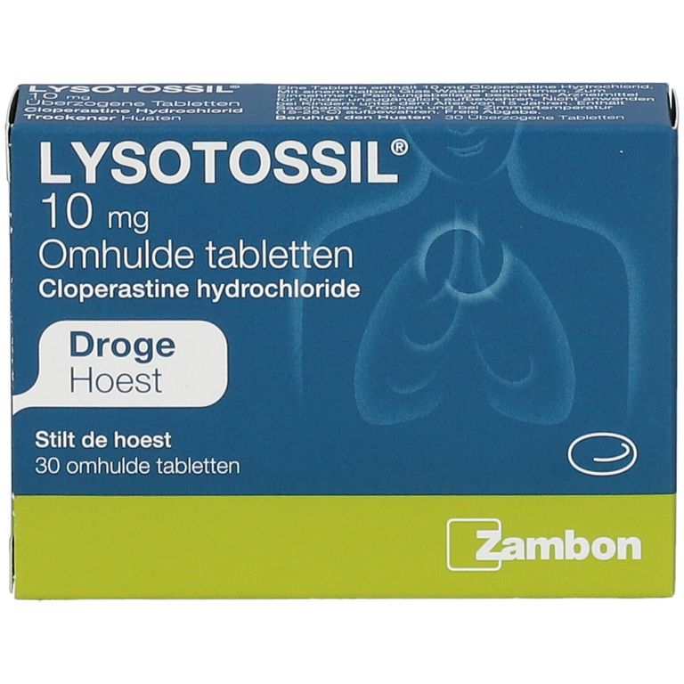 LYSOTOSSIL 10mg | Droge Hoest 30 St - Farmaline