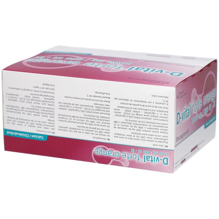 D-Vital Forte 1000/880 Calcium 90 pc(s) - Farmaline