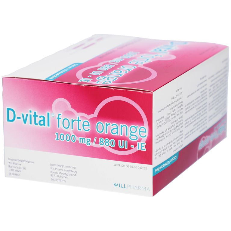 D-Vital Forte 1000/880 Calcium 90 St - Farmaline