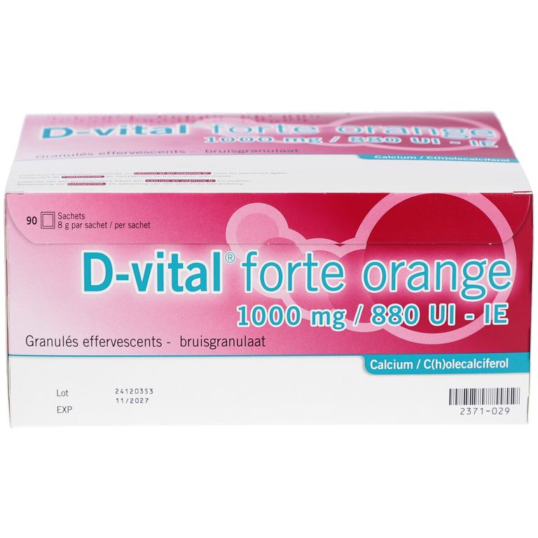 D-Vital Forte 1000/880 Calcium 90 pc(s) - Farmaline