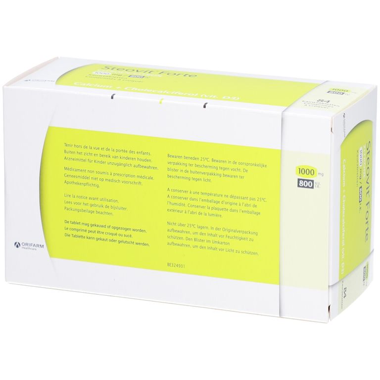 Steovit® Forte Citron 1000mg/800 U.I. 84 pc(s) - Farmaline