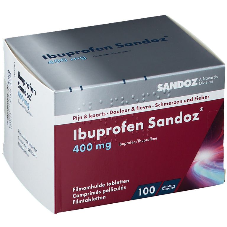 Ibuprofen Sandoz 400mg 100 St - Farmaline