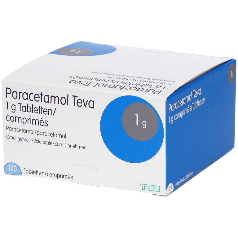 Paracetamol Teva 1g 120 St - Farmaline