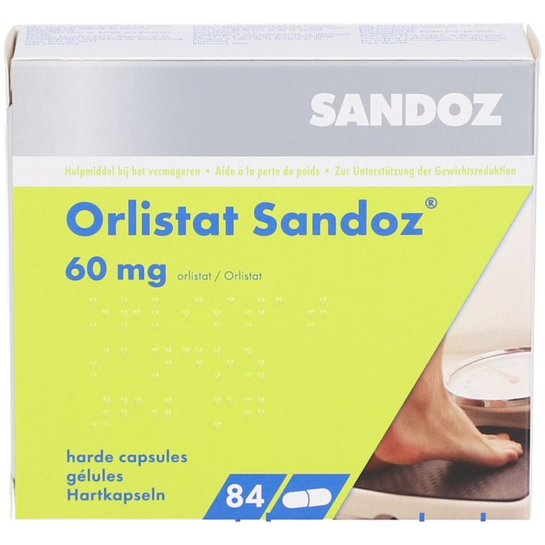 Orlistat Sandoz 60mg 84 St - Farmaline