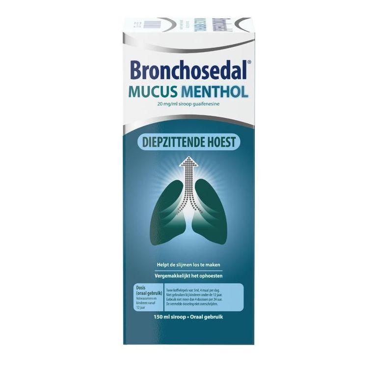 Bronchosedal® Mucus Menthol | Siroop bij Diepzittende Hoest 150 ml ...