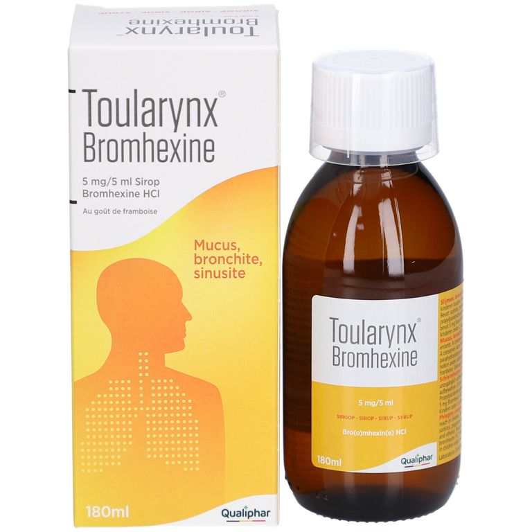 Toularynx Broomhexine Sirop Toux Grasse 180 ml - Farmaline