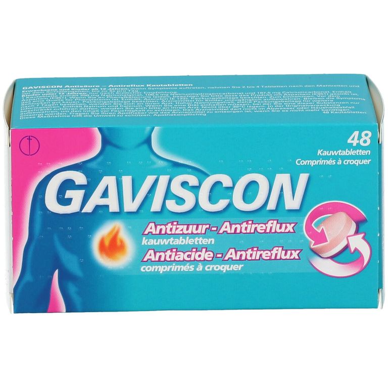 Gaviscon Anti-Acide/ Anti-Reflux 48 pc(s) - Farmaline