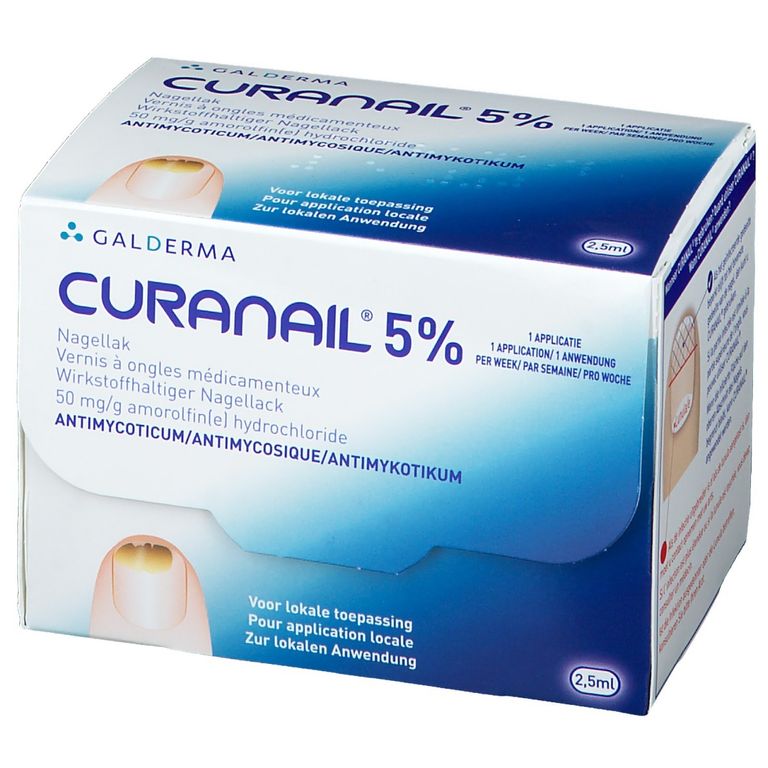 Curanail 5 % Nagellak 2,5 ml - Farmaline