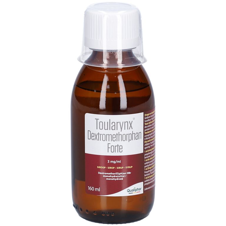 Toularynx Dextromethorpan Forte Toux Sèche 160 ml - Farmaline