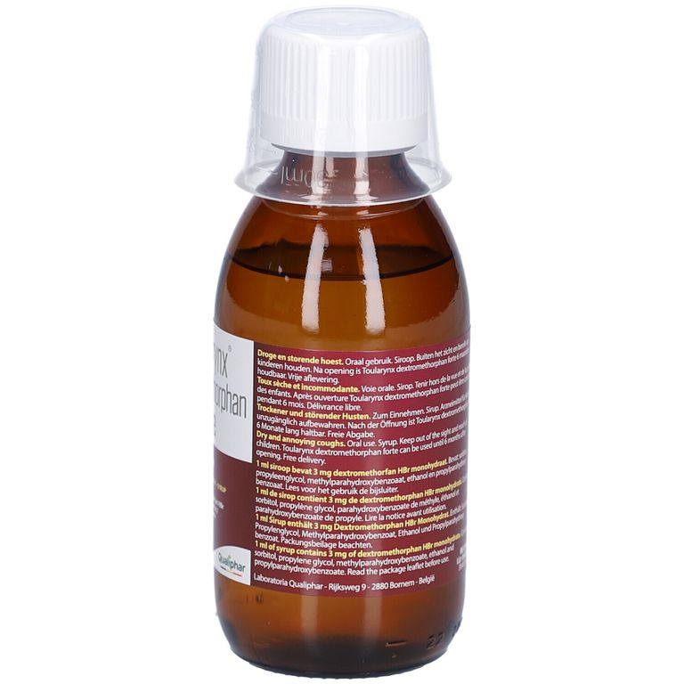 Toularynx Dextromethorpan Forte Droge Hoest 160 ml - Farmaline