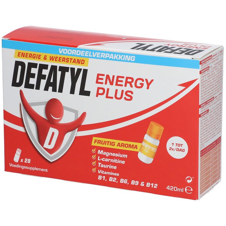Defatyl Energy Plus Drinkbaar 28x15 ml - Farmaline
