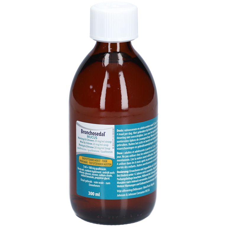 Bronchosedal® Mucus Honing & Citroen 20mg/ml Siroop 300 ml - Farmaline
