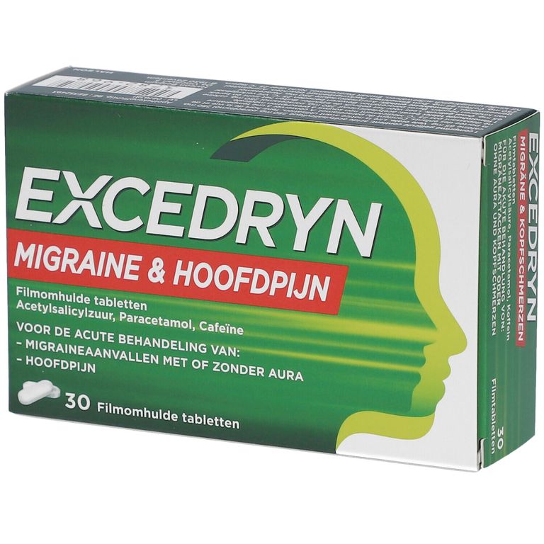 Excedryn Migraine en Hoofdpijn 30 St - Farmaline