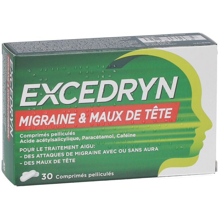 Excedryn Migraine en Hoofdpijn 30 St - Farmaline