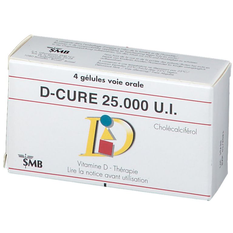 D-Cure 25 000 U.I. 4 pc(s) - Farmaline