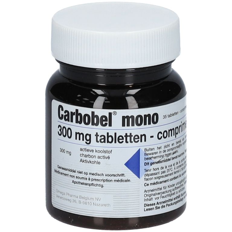 Carbobel® Mono 300mg - avec Charbon Actif 35 pc(s) - Farmaline