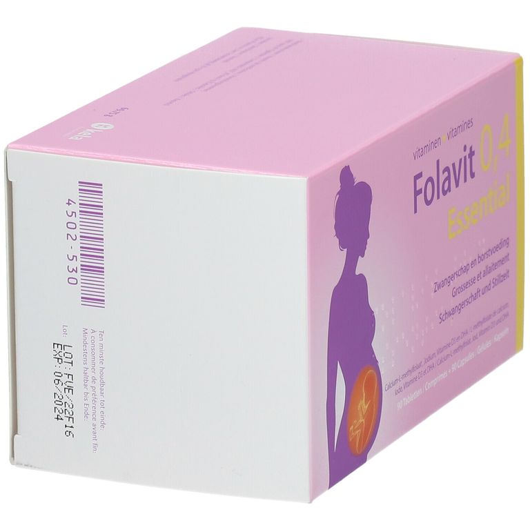 Folavit 0,4 Essential | Acide folique - Iode - Vitamine D3 - Oméga 3 ...