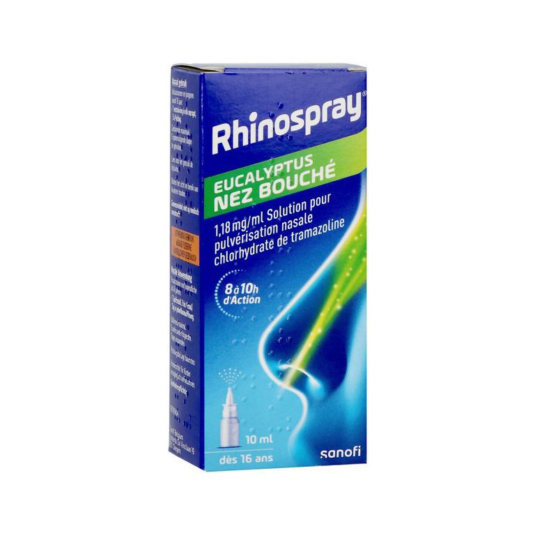 Rhinospray® Eucalyptus Nez Bouché 1,18 mg/ml | Spray Nasal | 8 à 10 ...