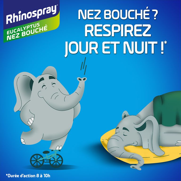 Rhinospray® Eucalyptus Nez Bouché 1,18 mg/ml | Spray Nasal | 8 à 10 ...