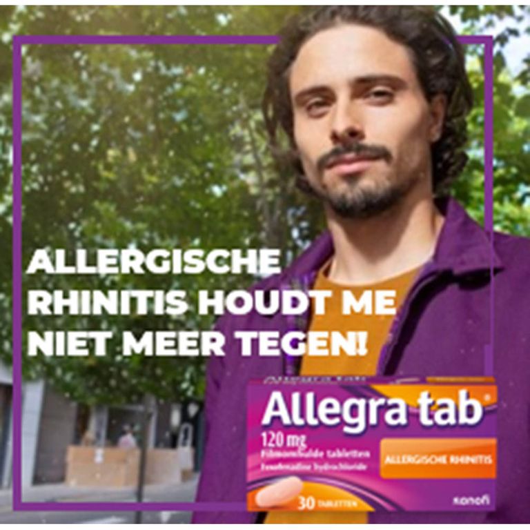 Allegra tab 120 mg | Allergie | Niet-slaapverwekkend Antihistaminicum ...