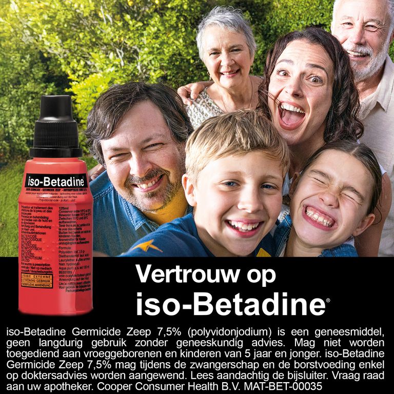 Iso-Betadine Germicide Zeep 7,5% | Desinfecterende zeep en shampoo ...