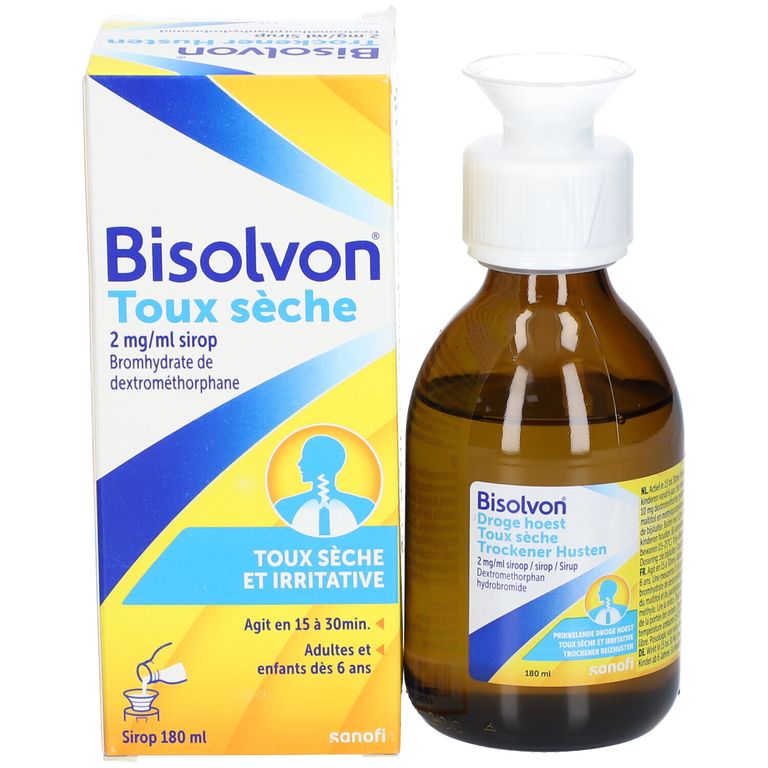 Bisolvon® Toux Sèche 2 mg/ml Sirop 180 ml - Farmaline