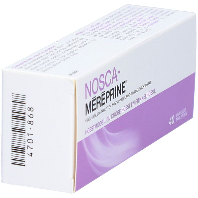 Nosca-Méreprine Tabletten | Droge hoest & prikkelhoest 40 St - Farmaline