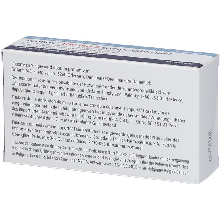 Vermox® 100 mg 6 St - Farmaline