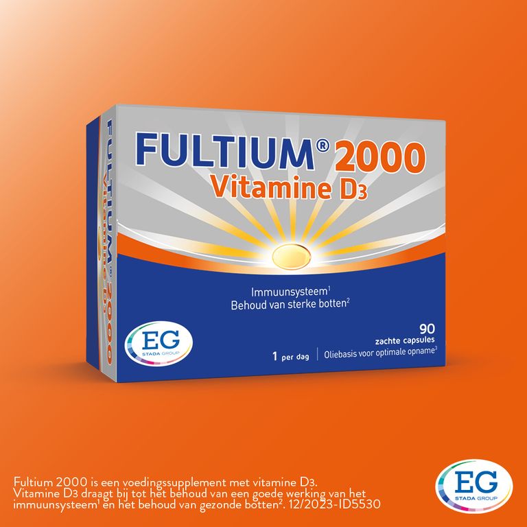 Fultium 2000 | Vitamine D3 | Immuunsysteem & Behoud van Sterke Botten ...
