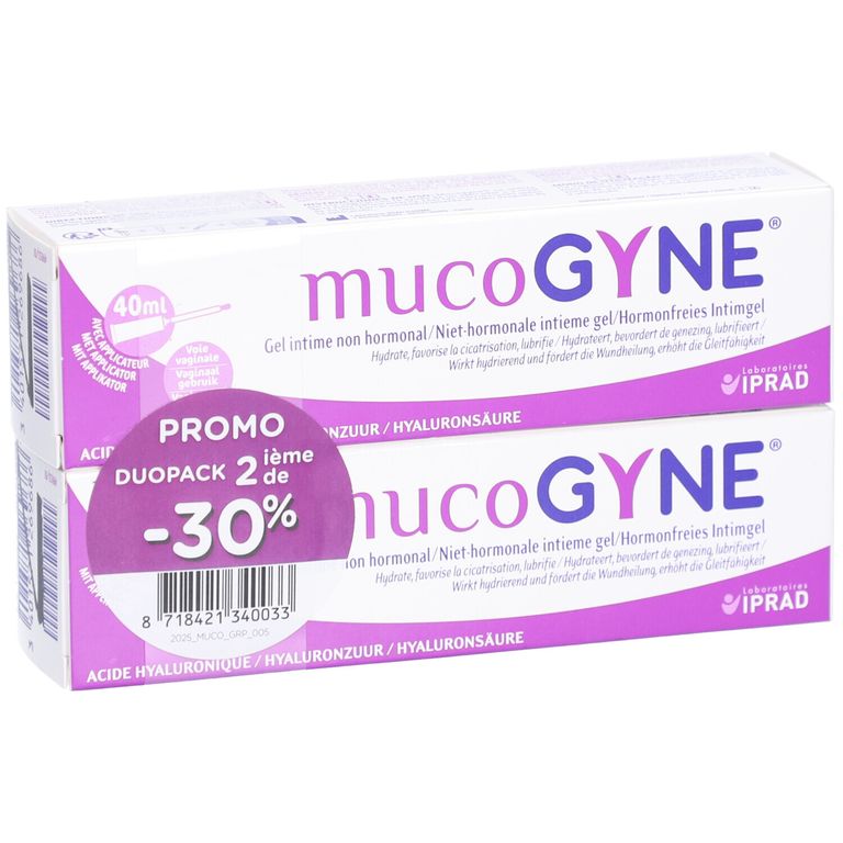 Mucogyne® Gel Intime Non Hormonal 2x40 ml - Farmaline