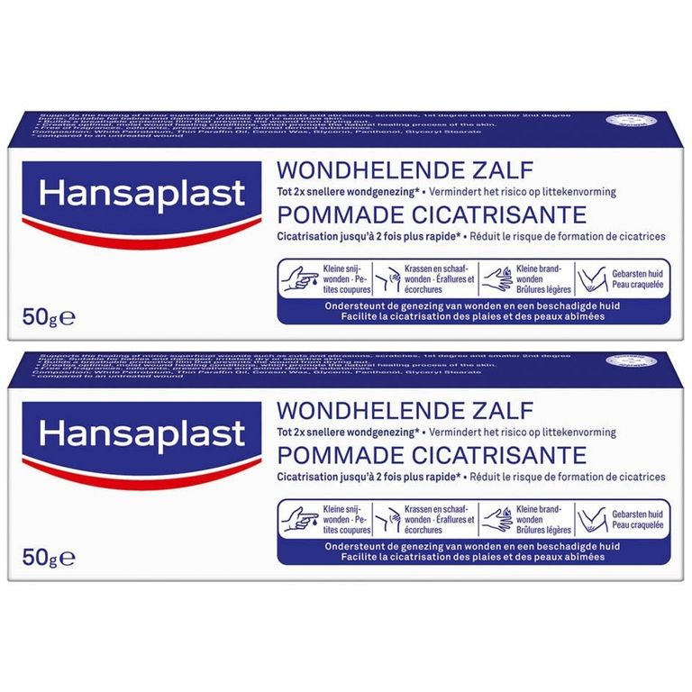Hansaplast Wondhelende Zalf | Snellere genezing | Vermindert het risico ...