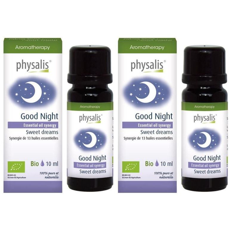 Physalis® Synergie Good Night Huile Essentielle Bio 2x10 ml - Farmaline