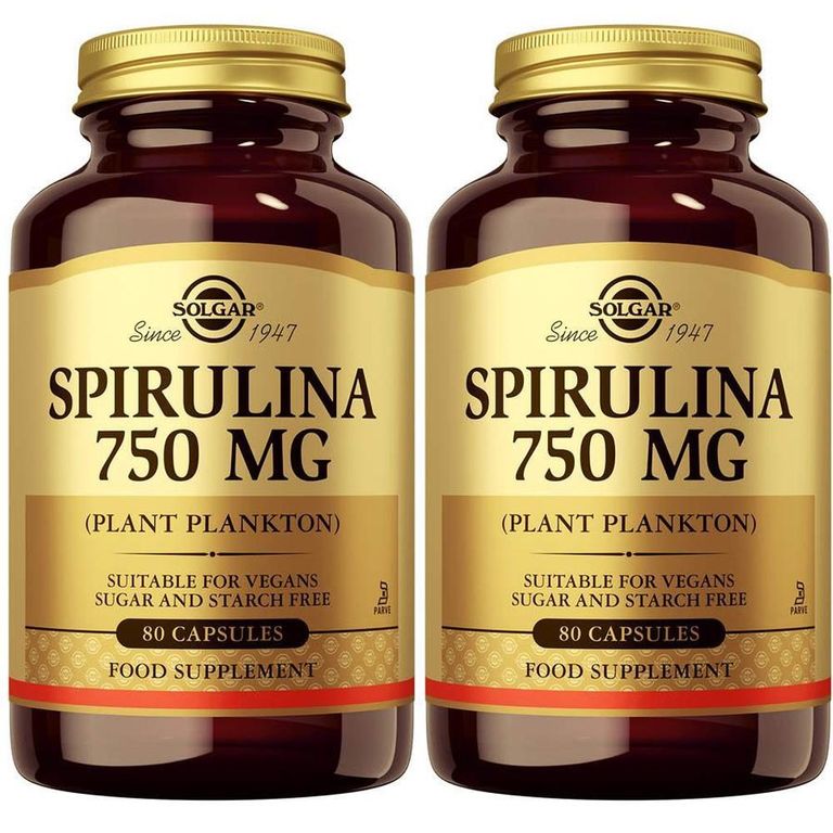 Solgar® Spirulina 750 mg | Algue 2x80 pc(s) - Farmaline