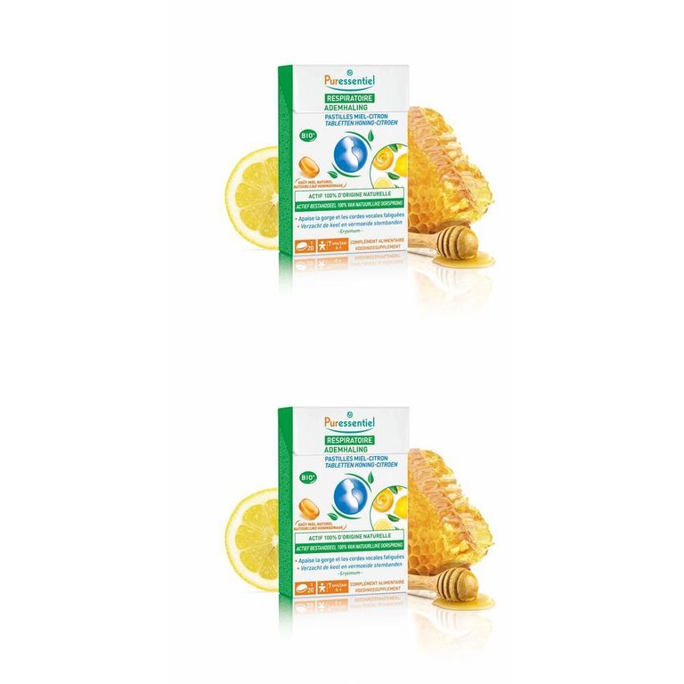 Puressentiel Respiratoires Pastilles Miel - Citron 2x20 pc(s) - Farmaline