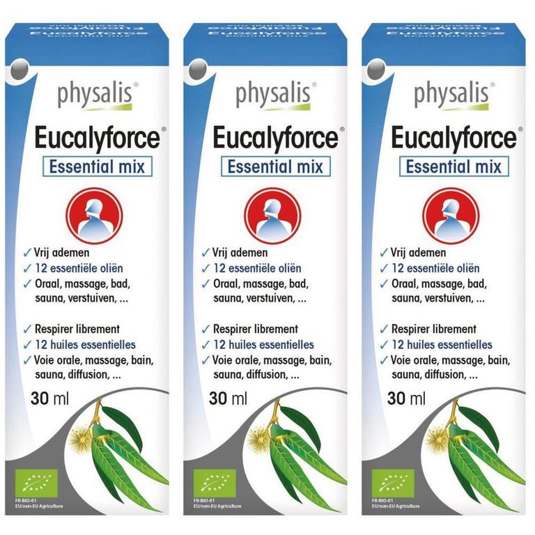 Physalis® Eucalyforce Essential Mix 3x30 ml - Farmaline