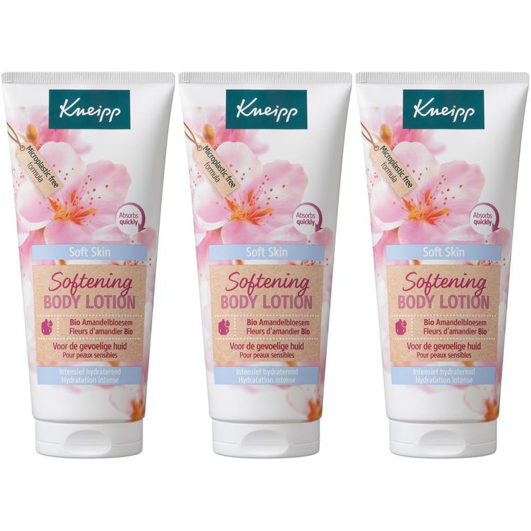 Kneipp Softening Body lotion Soft Skin 3x200 ml - Farmaline