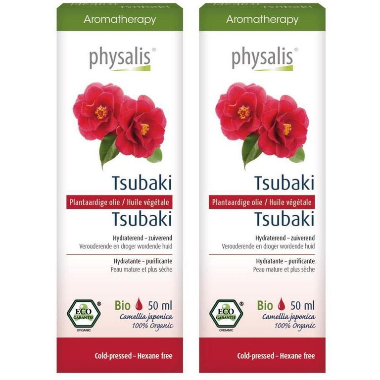 Physalis® Tsubaki Plantaardige Olie Bio 2x50 ml - Farmaline