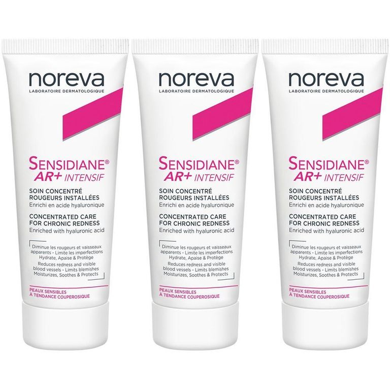Noreva Sensidiane AR+ Intensive Chronic Redness Care 3x30 ml - Farmaline