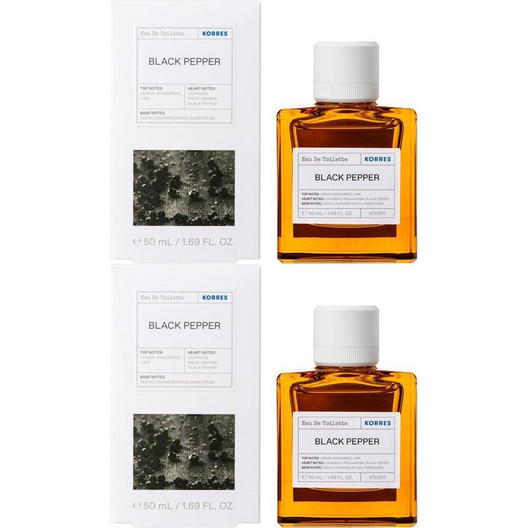 Korres Black Pepper Eau de Toilette 2x50 ml - Farmaline