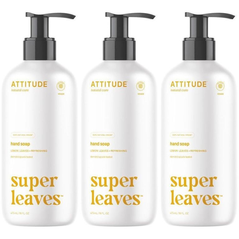 Attitude Natural Handzeep Citroenblad 3x473 ml - Farmaline