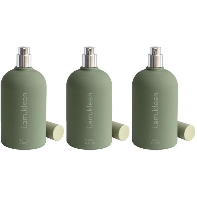 i.am.klean cuir & bouleau Spray d'ambiance 3x100 ml - Farmaline