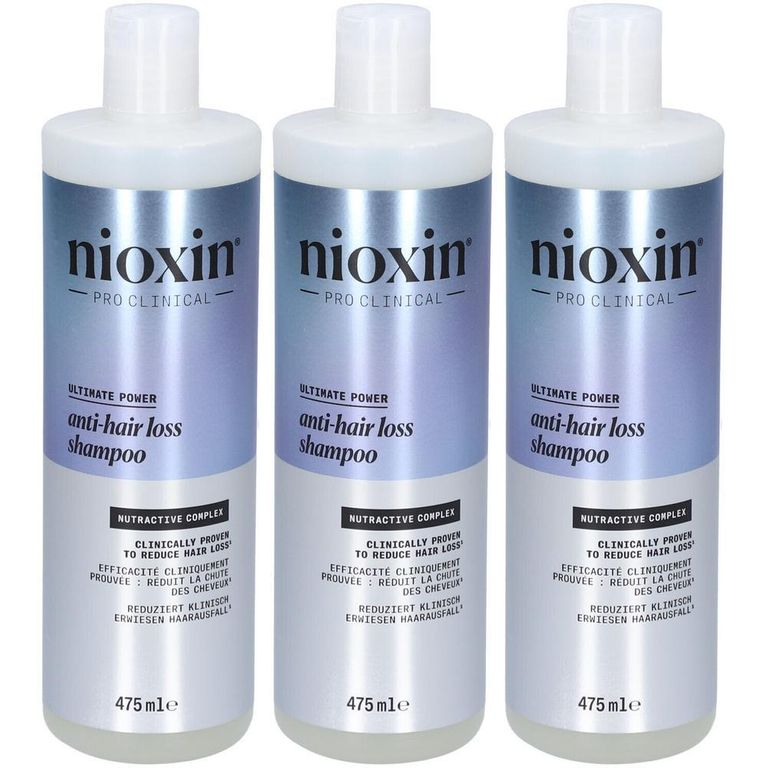Shampooing anti-chute Nioxin 3x475 ml - Farmaline