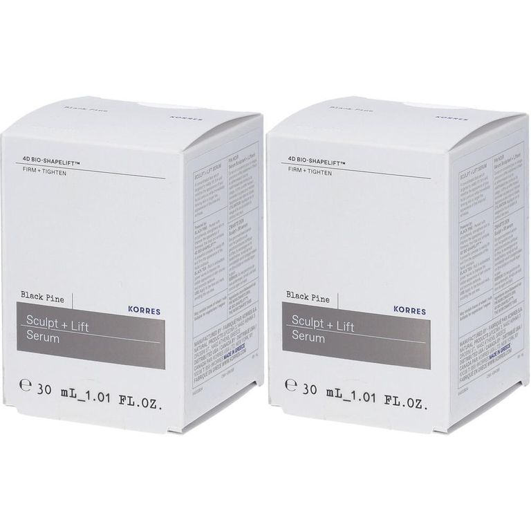 Korres Black Pine 4D Bio-Shapelift™ Sculpt + Lift Serum 2x30 ml - Farmaline