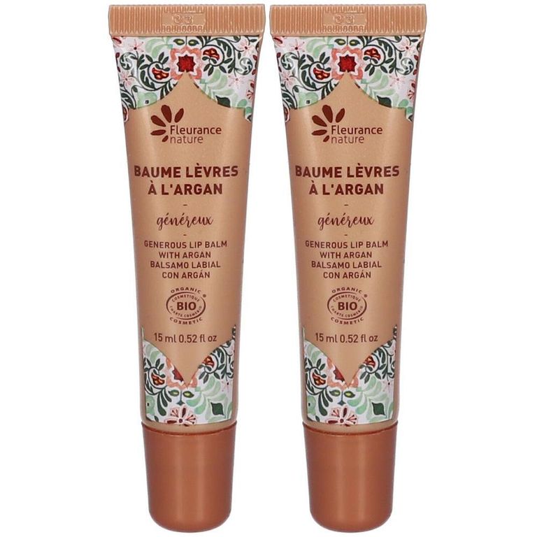 Fleurance Nature Baume Lèvres à l'Argan Bio 2x15 ml - Farmaline
