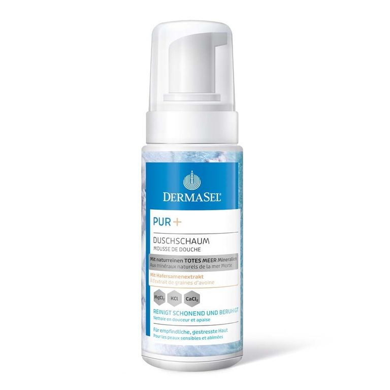 DermaSel® Mer Morte Pur+ Mousse de douche 180 ml - Farmaline