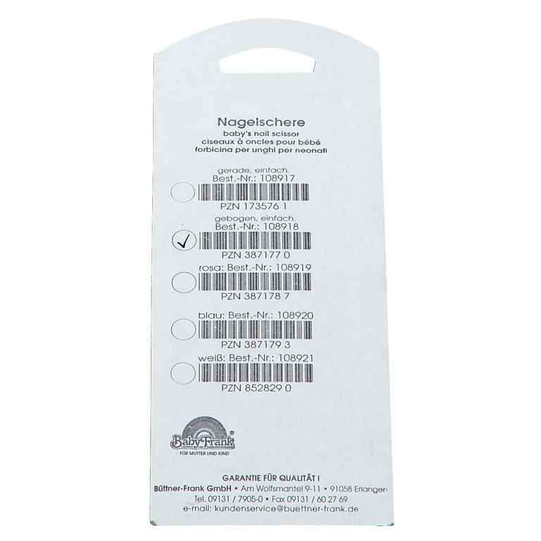 Frank® Gebogen babyschaar 9 cm 1 St - Farmaline