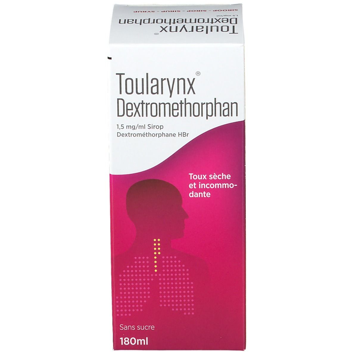 Toularynx Dextromethorphan Sirop Toux Sèche 180 ml - Farmaline