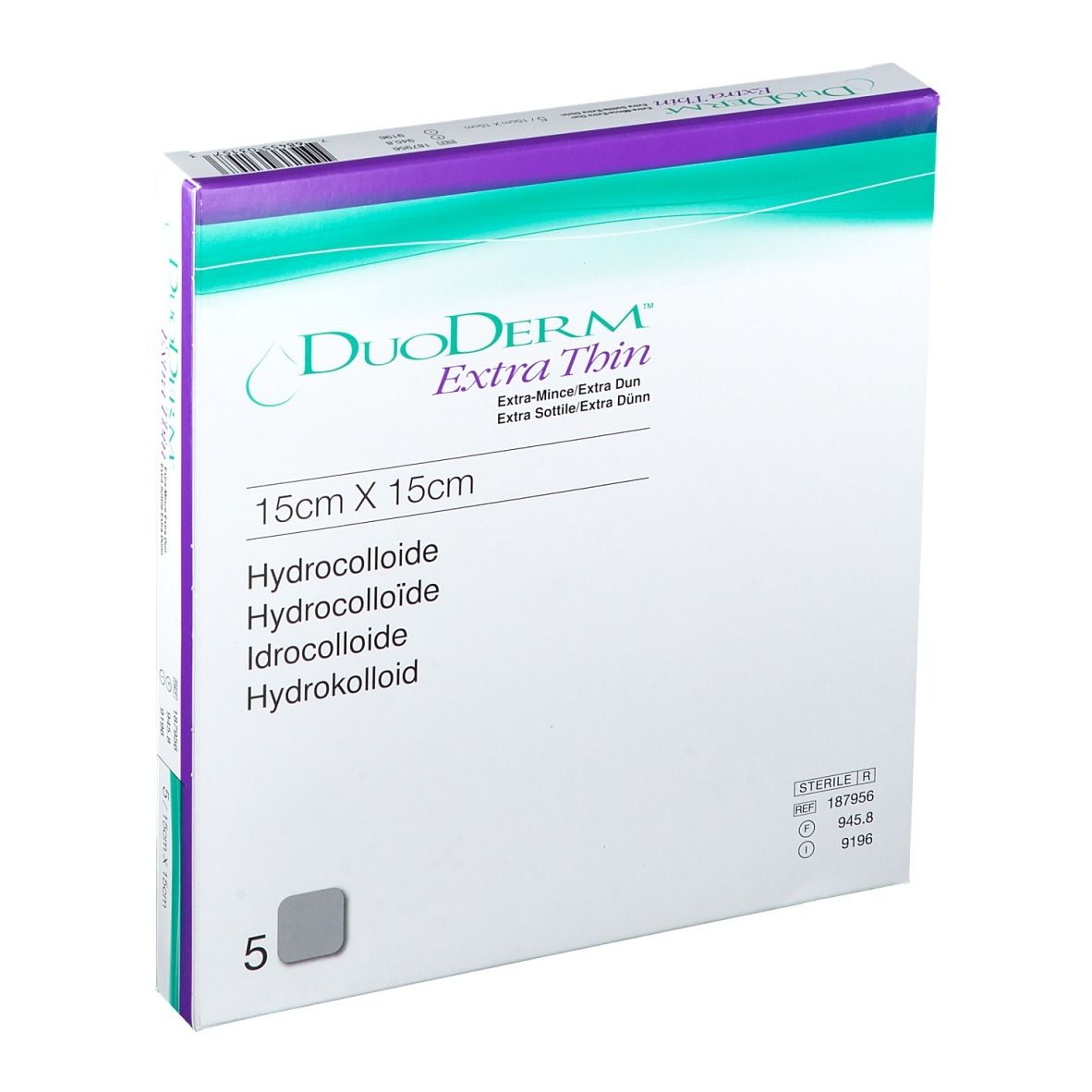 Duoderm Extra Dun Verband 15cm x 15cm 5 St - Farmaline