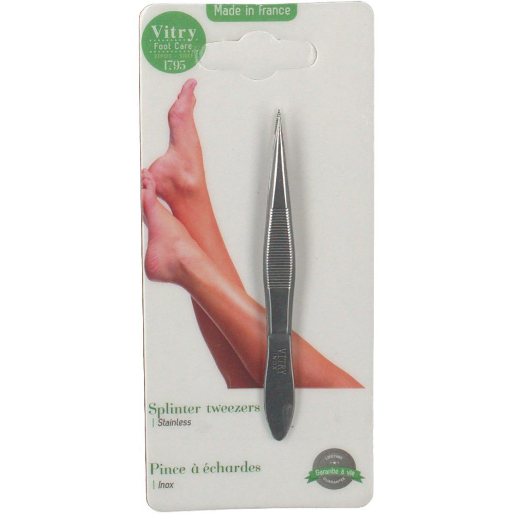 Vitry Classic Pincet Splinters Inox 1082 1 St - Farmaline